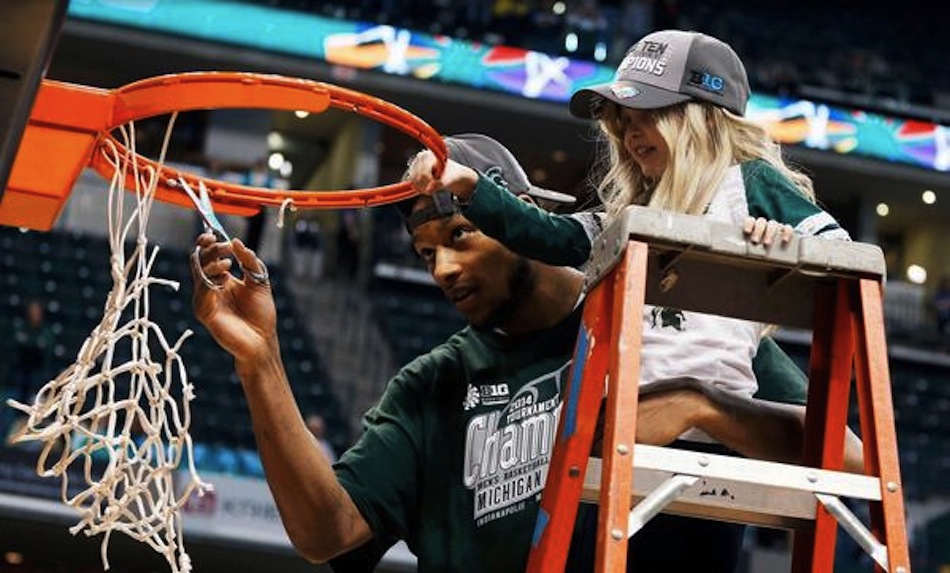 Michigan State Super Fan Got to Cut Net Down – Sports As Told By A Girl